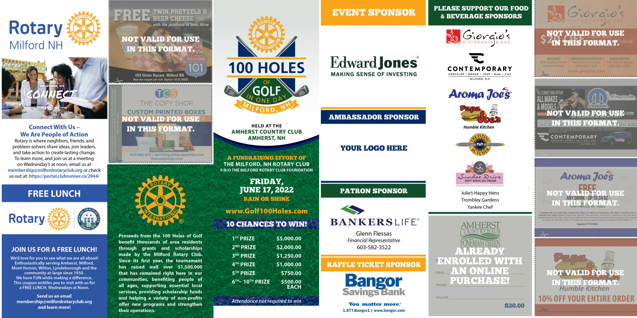 How to Get Raffle Tickets – 100 Holes of Golf