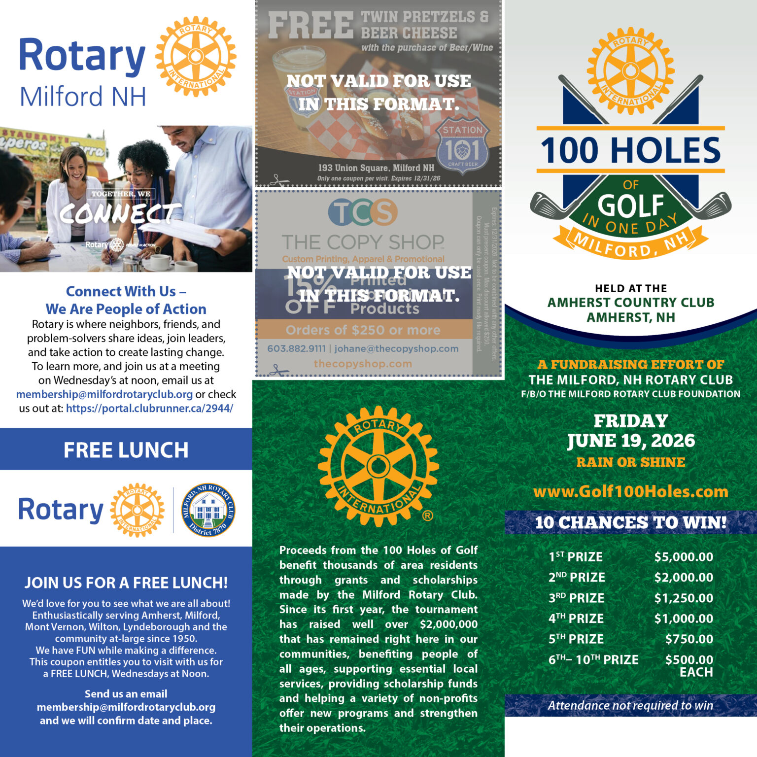 100 Holes of Golf Raffle Ticket (E-Ticket) – 100 Holes of Golf